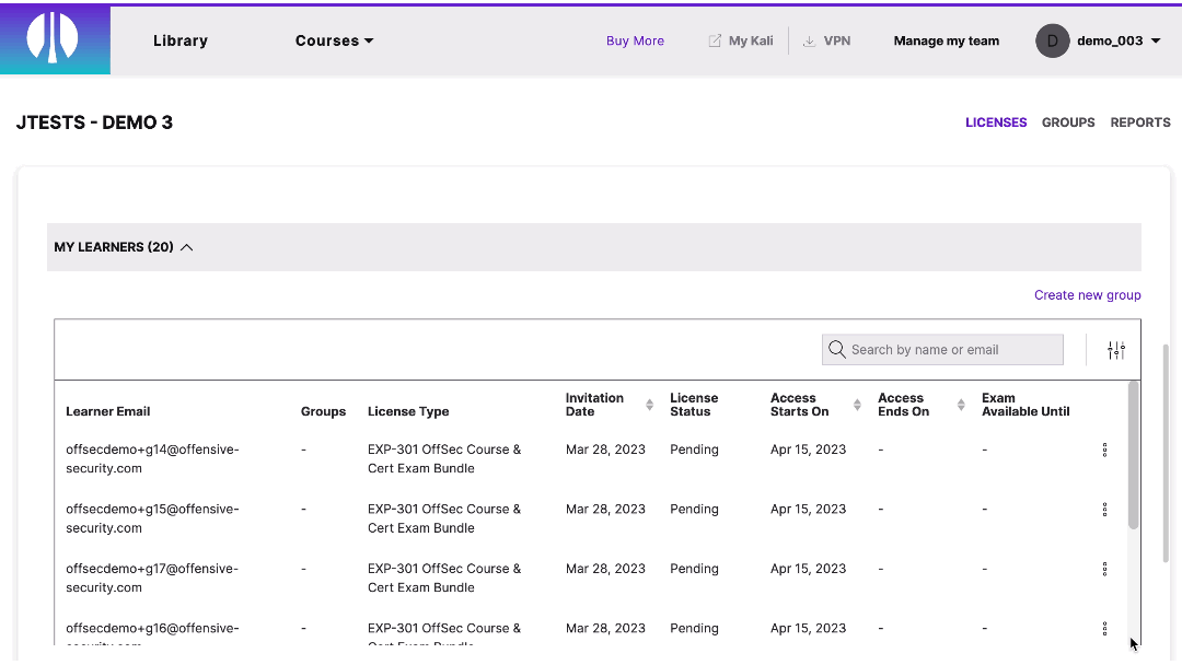Organization Admin Account Guide – Offensive Security Support Portal