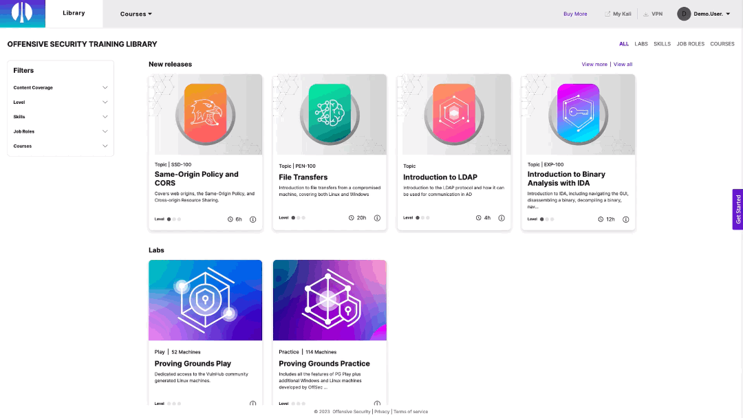 Course start guide – Offensive Security Support Portal