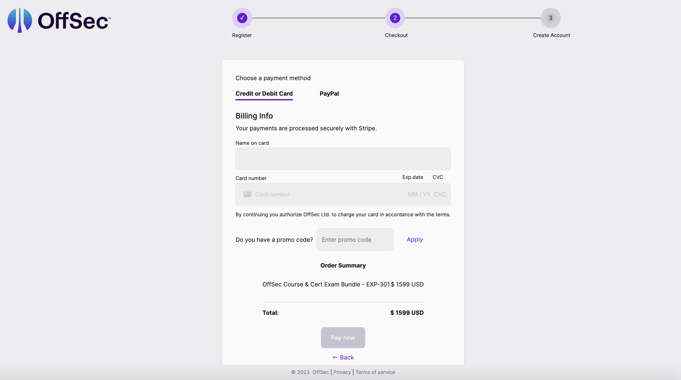 How do I register for OffSec’s training? – OffSec Support Portal