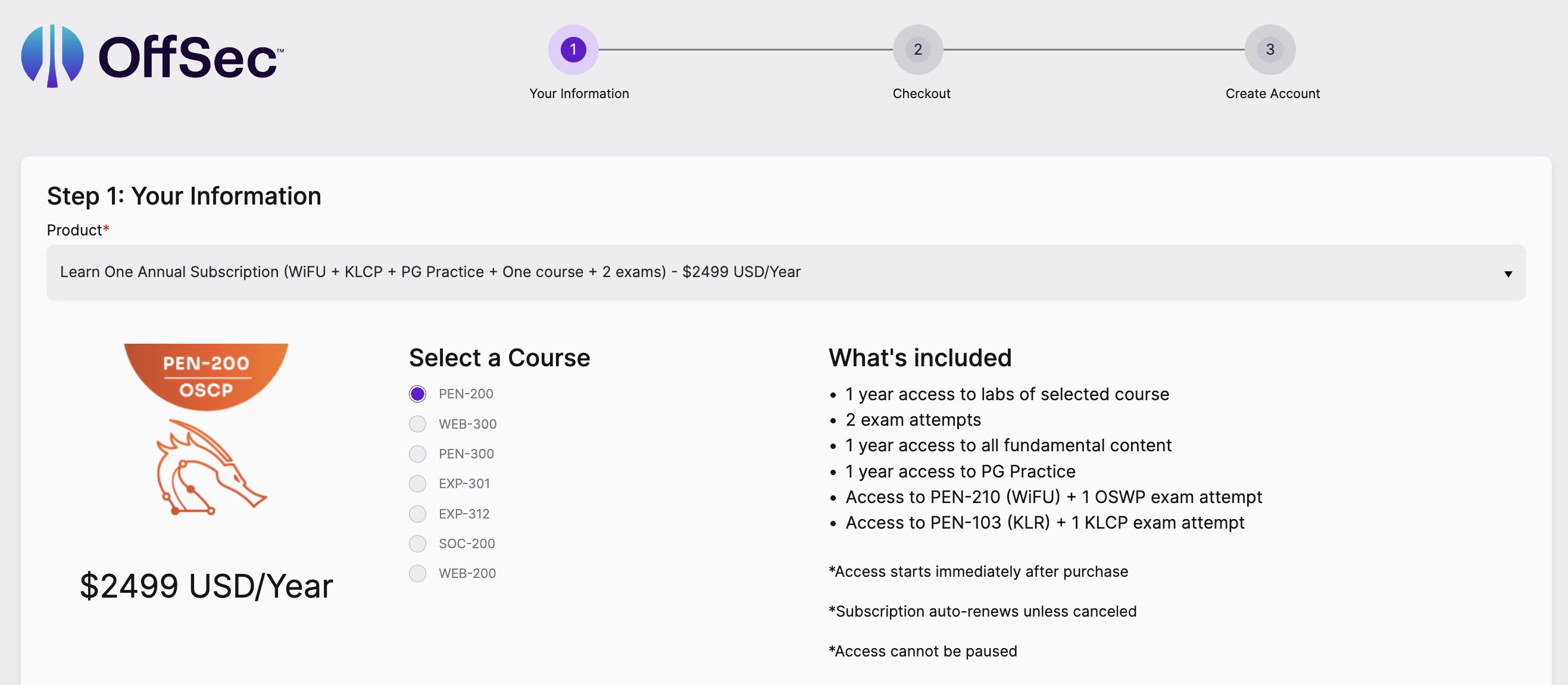 How Does Course Selection Work Offsec Support Portal