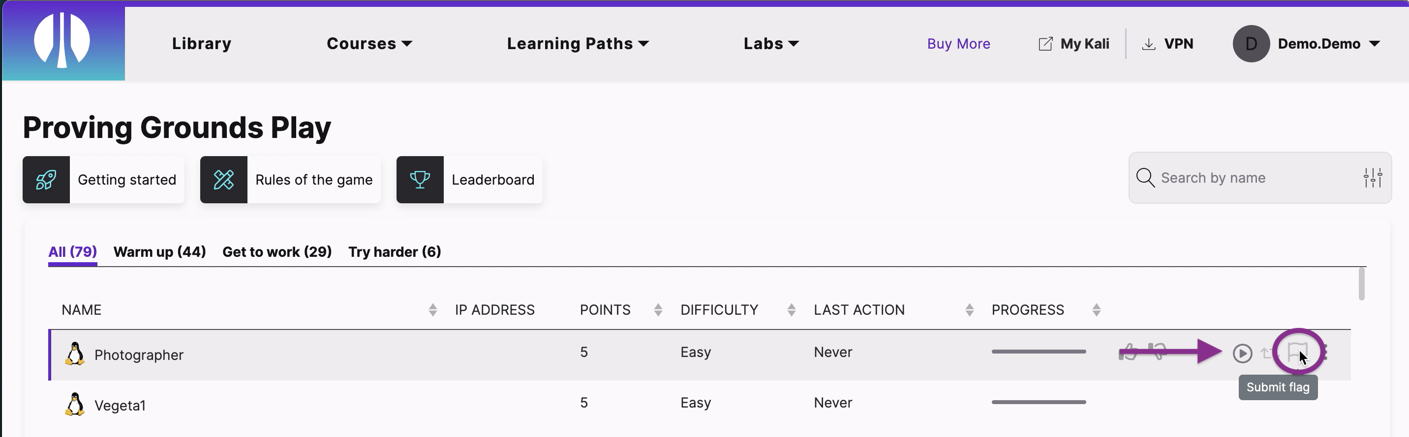 Getting Started with PG Play and Practice – Offensive Security Support ...