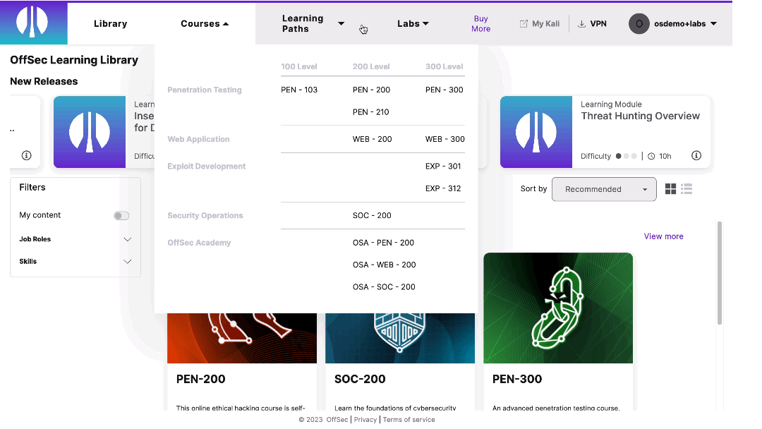 Make the most of reading the course book online – OffSec Support Portal
