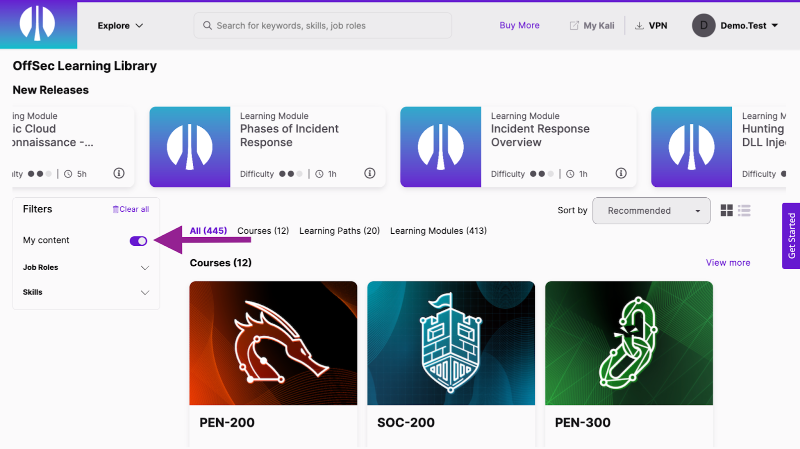 Offsec Library Navigation Faq Offsec Support Portal