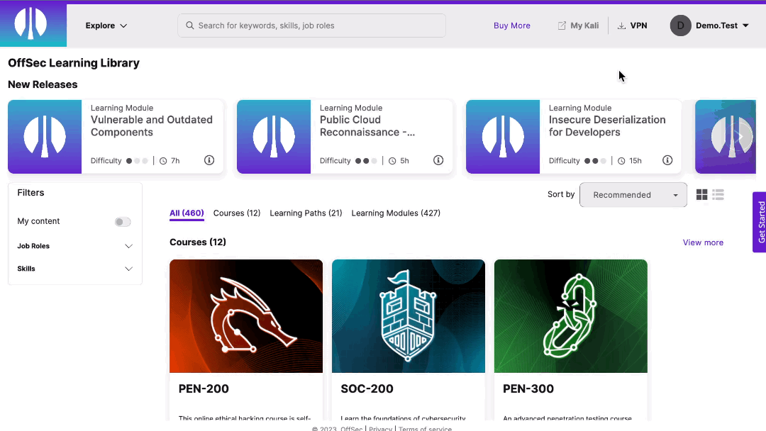 Course start guide – OffSec Support Portal