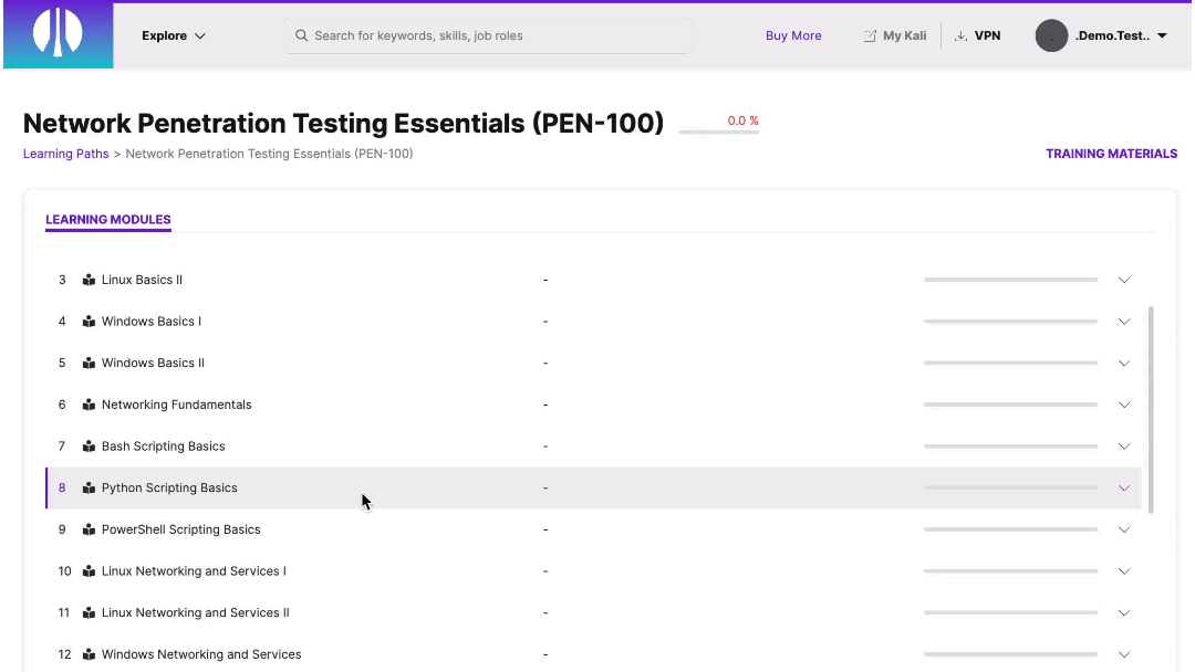 Getting started with Essential Learning Paths – OffSec Support Portal