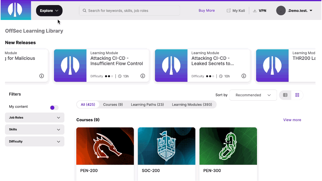 How to Download Course Materials from the Learning Library – OffSec ...