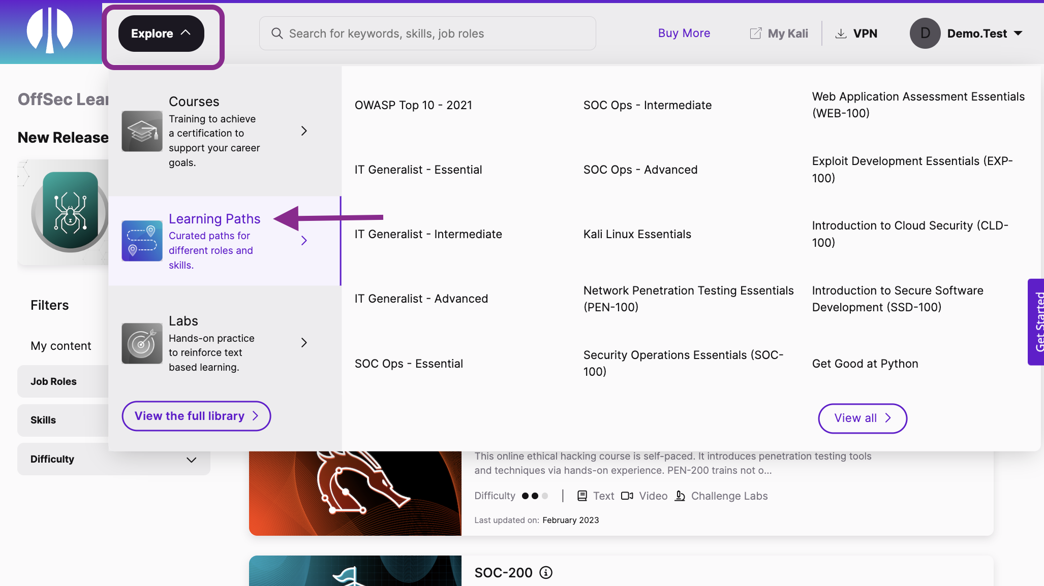 OffSec Learning Paths FAQ – OffSec Support Portal
