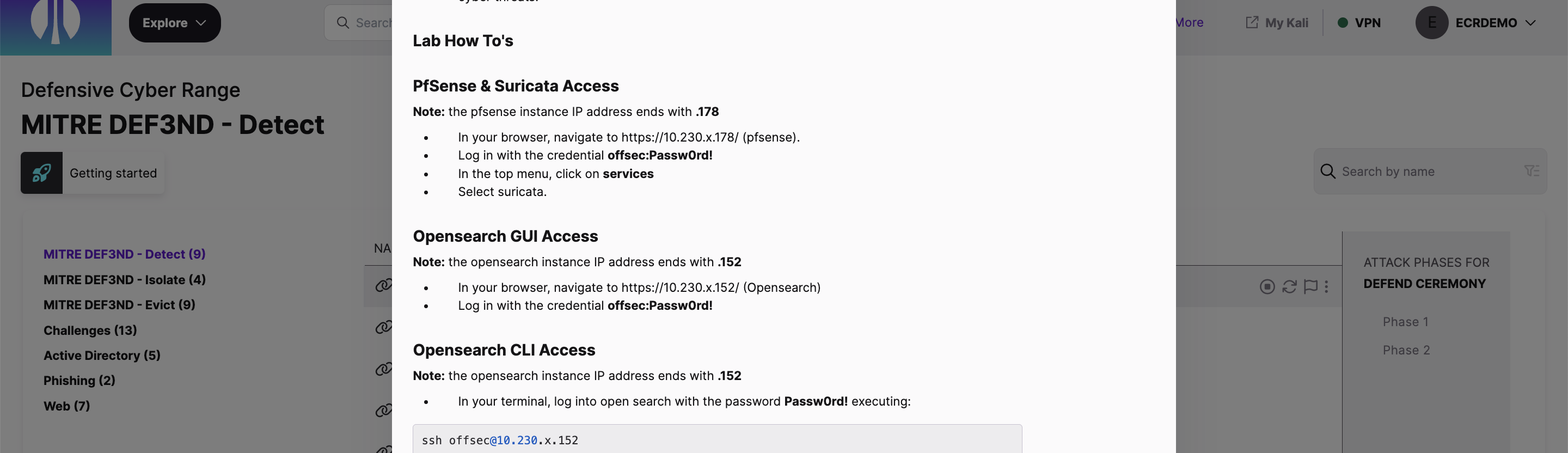 Enterprise Cyber Range Guide – OffSec Support Portal