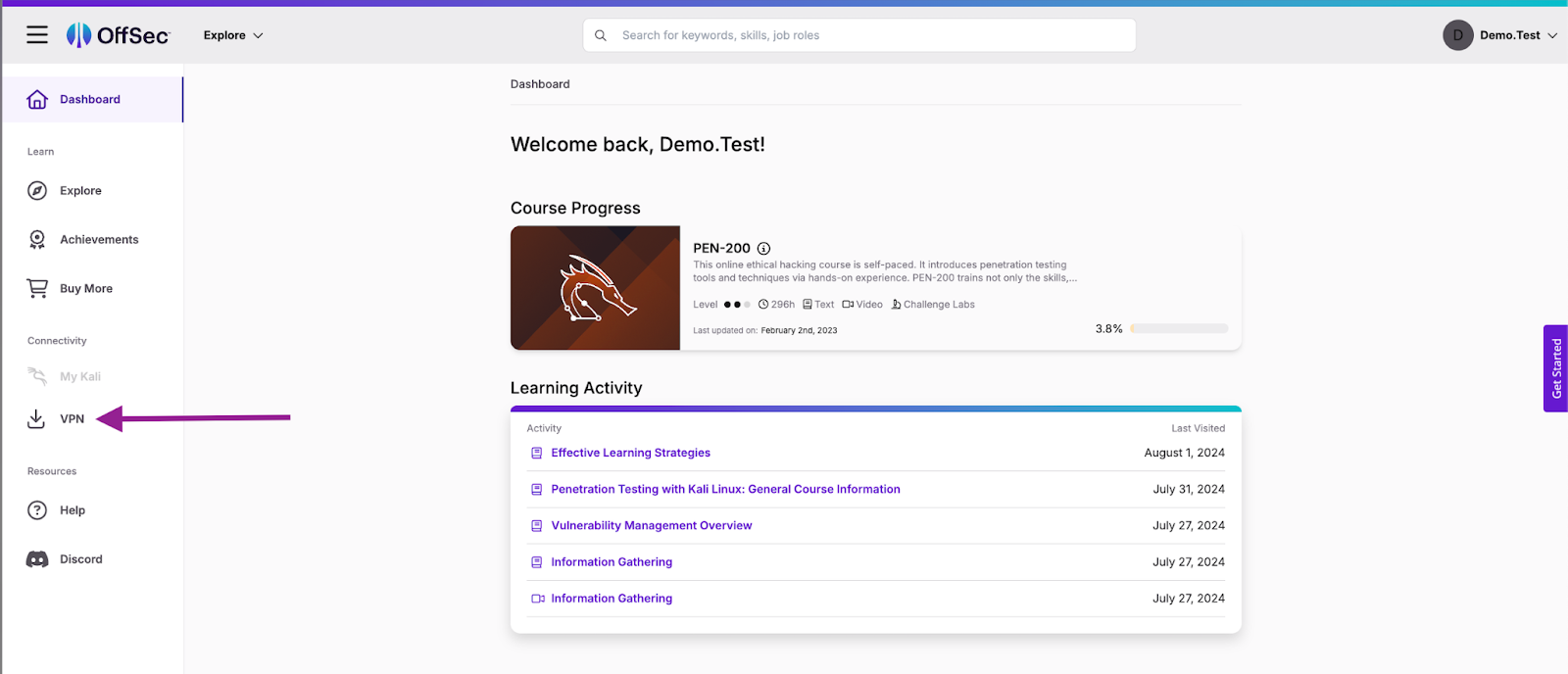 Connectivity Guide – OffSec Support Portal