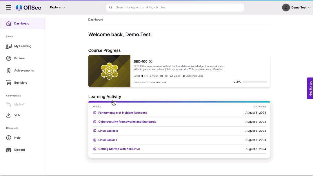 Make the most of reading the course book online – OffSec Support Portal