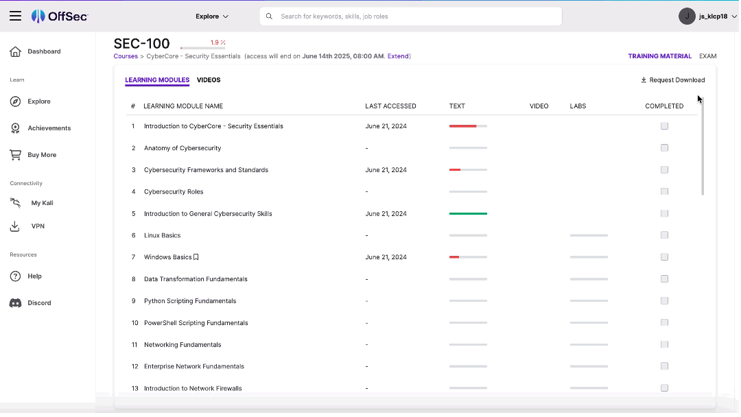 Managing Offsec Certification Exams Offsec Support Portal