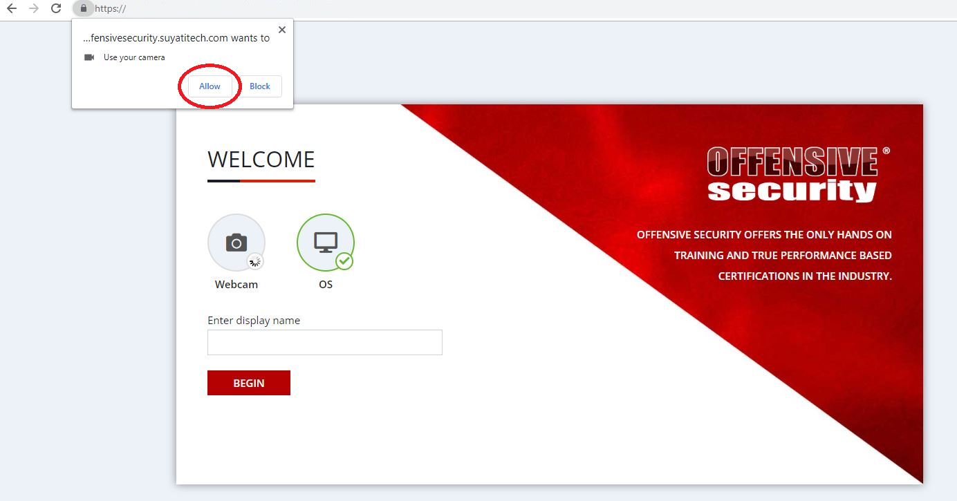 Proctoring Tool Manual – Offensive Security Support Portal
