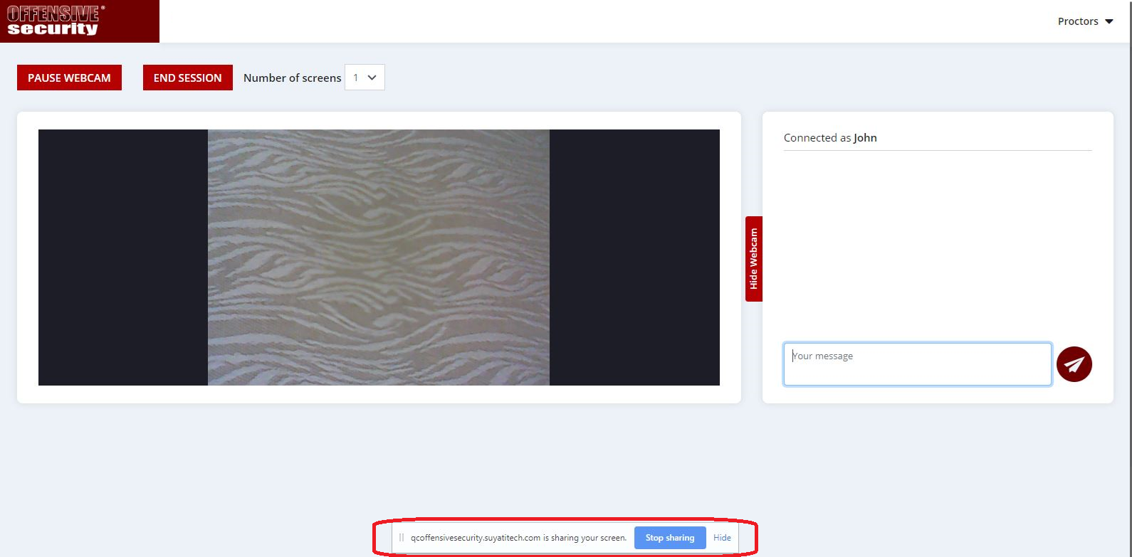 Proctoring Tool Manual – Offensive Security Support Portal