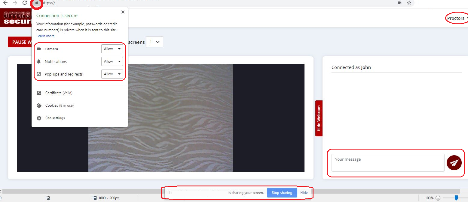 Proctoring Tool Manual – Offensive Security Support Portal