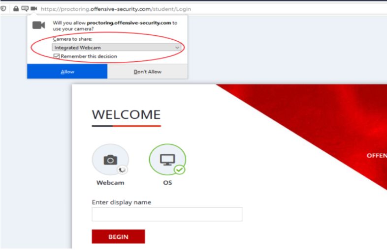 Proctoring Tool Manual – Offensive Security Support Portal